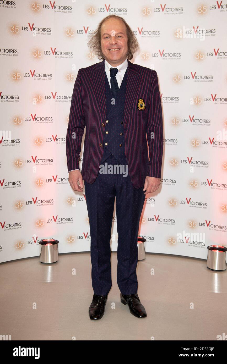 Philippe Katerine attends the 35th Victoires de la Musique photocall at ...