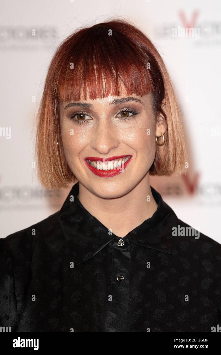 Suzane attends the 35th Victoires de la Musique photocall at la Seine ...