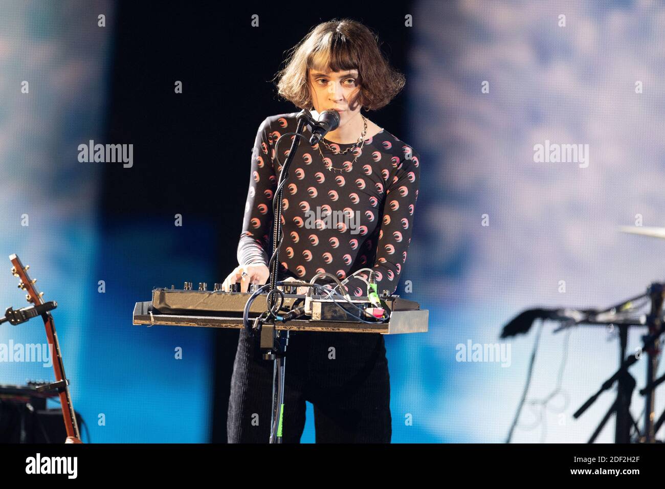 Claire Pommet, a.k.a. Pomme performs on stage during the 35th Victoires ...