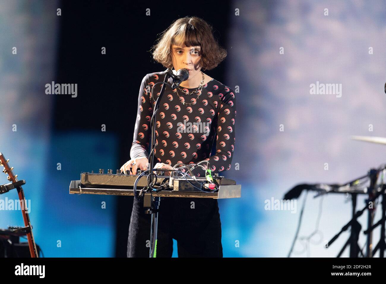 Claire Pommet, a.k.a. Pomme performs on stage during the 35th Victoires ...