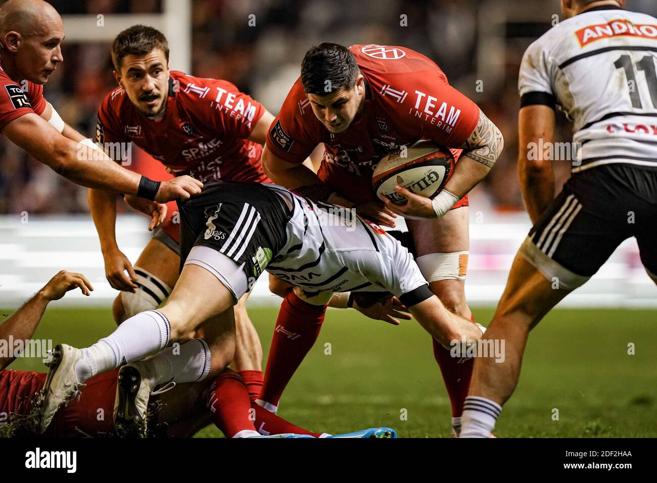 Thomas Hoarau (RCT) during the rugby TOP 14 match between Rugby Club ...
