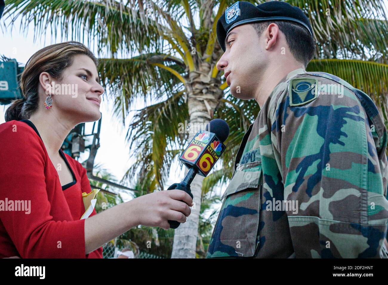 Military media interview hi-res stock photography and images - Alamy