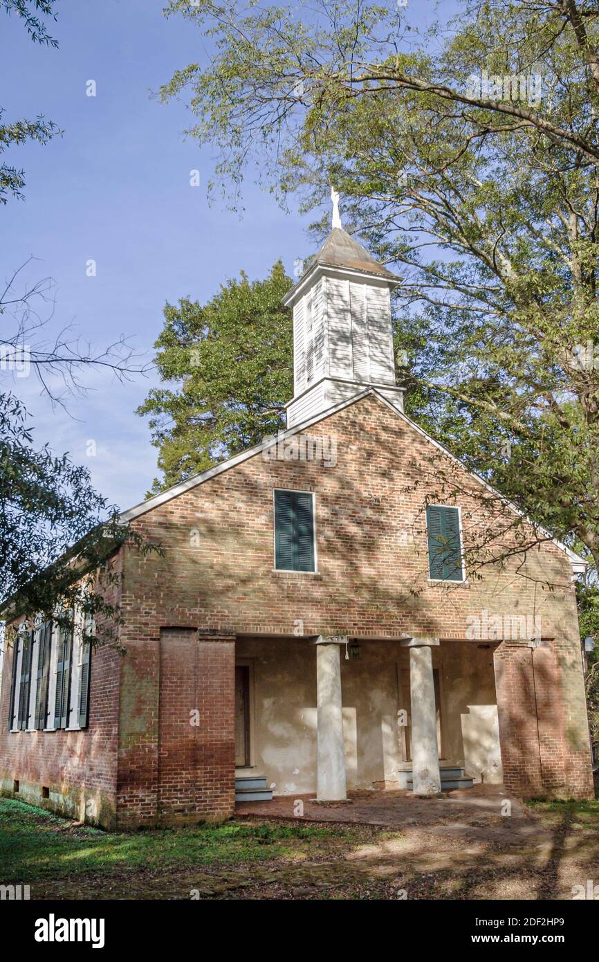 Alabama mooresville historic old brick church built 1839 hi-res stock ...