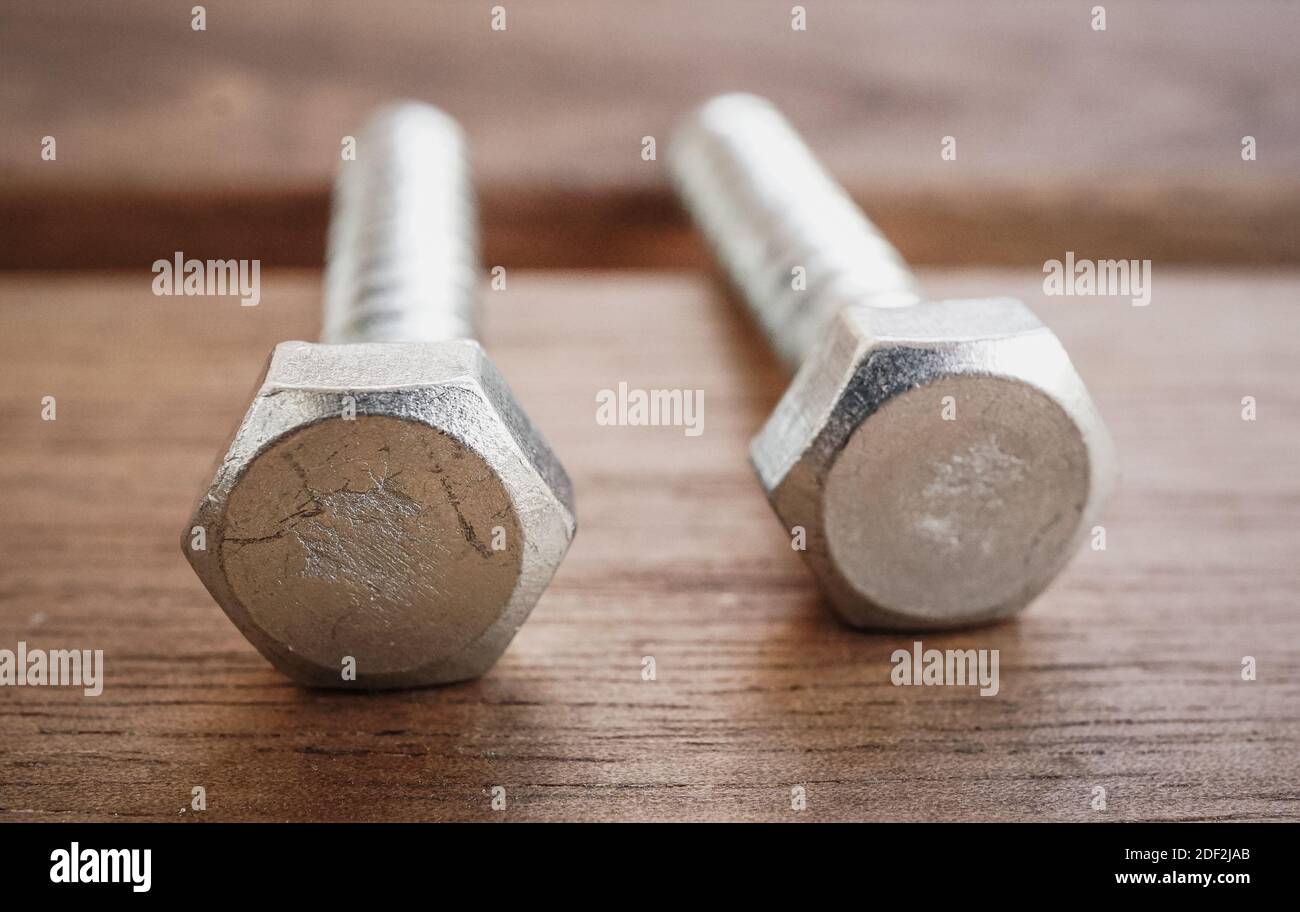 Two metal bolts isolated hi-res stock photography and images - Alamy