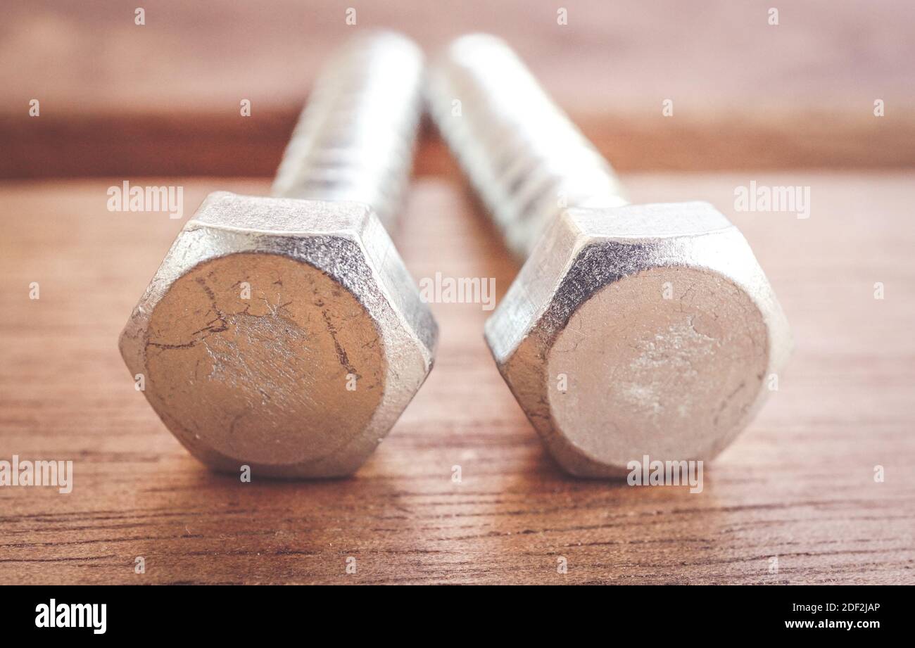 Two metal bolts hi-res stock photography and images - Alamy