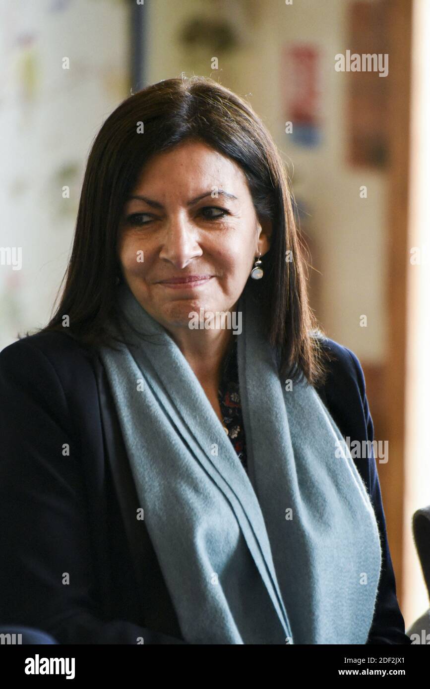 Anne Hidalgo during the launch of Grand Paris en Commun platform in the ...