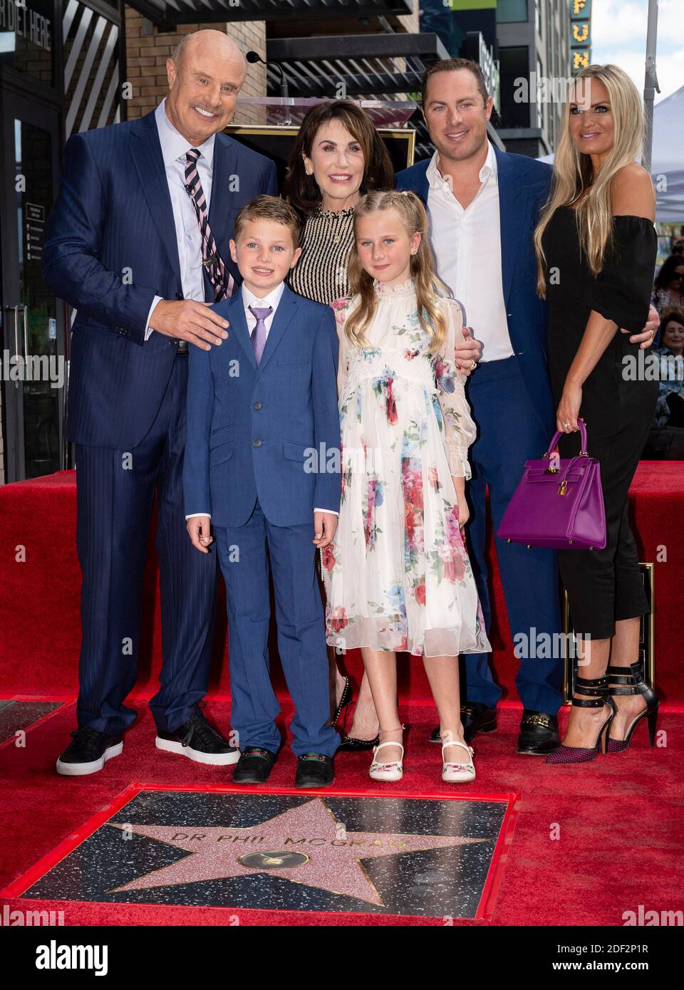 Dr Phil family attends the ceremony honoring Dr. Phill McGraw with a ...