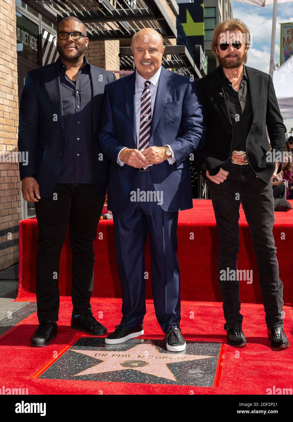 Tyler Perry and Ronnie Dunn attend the ceremony honoring Dr. Phill ...