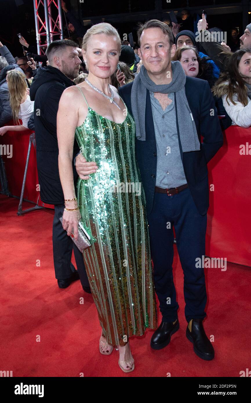Barbara Sturm and Adam Waldman attending the Minamata Premiere as part ...