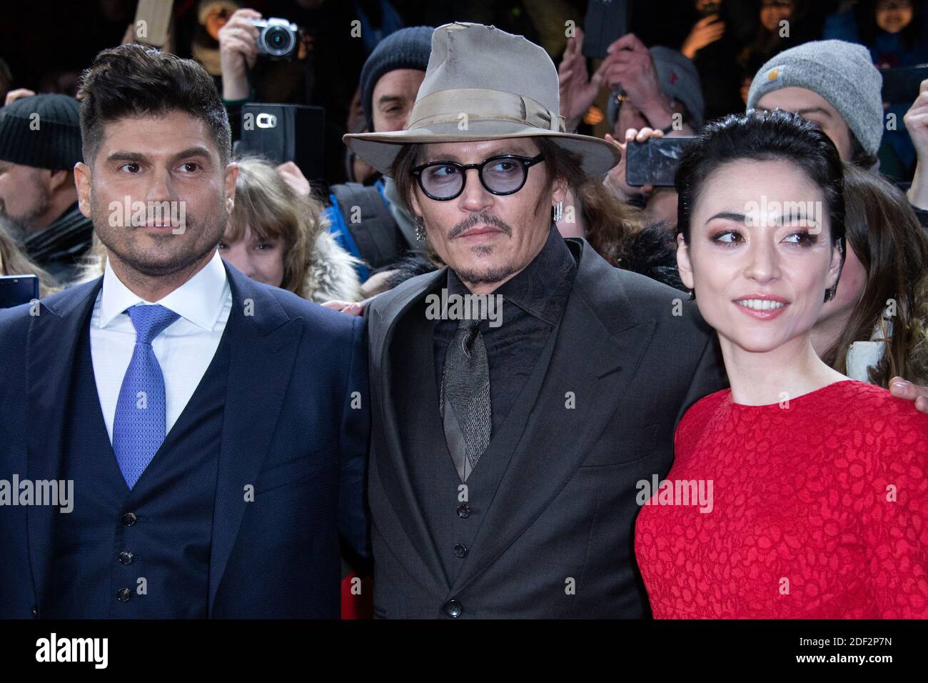 Andrew Levitas, Johnny Depp and Minami attending the Minamata Premiere ...