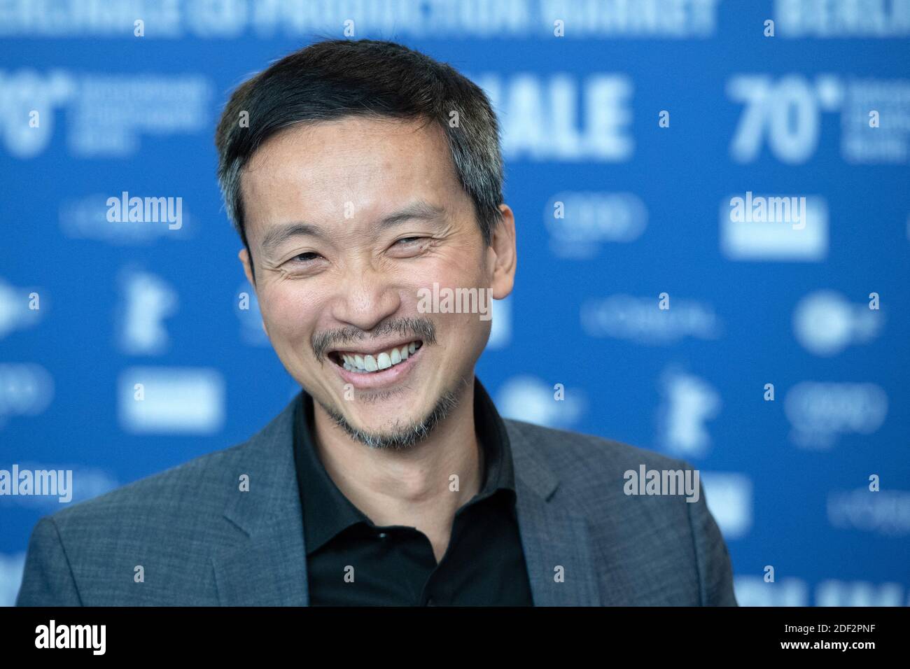 Orion Lee attending the First Cow Press Conference as part of the 70th ...