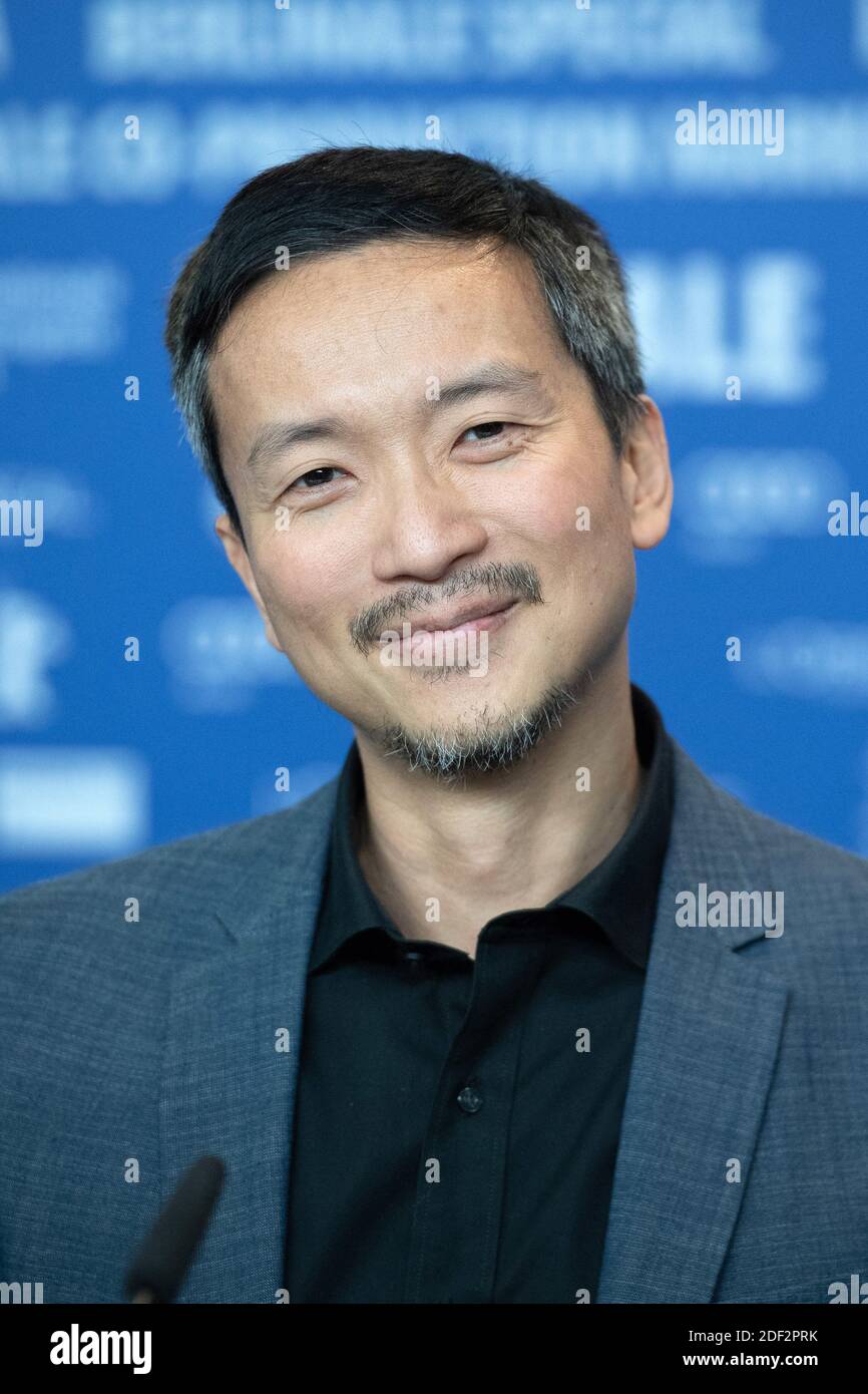 Orion Lee attending the First Cow Press Conference as part of the 70th ...