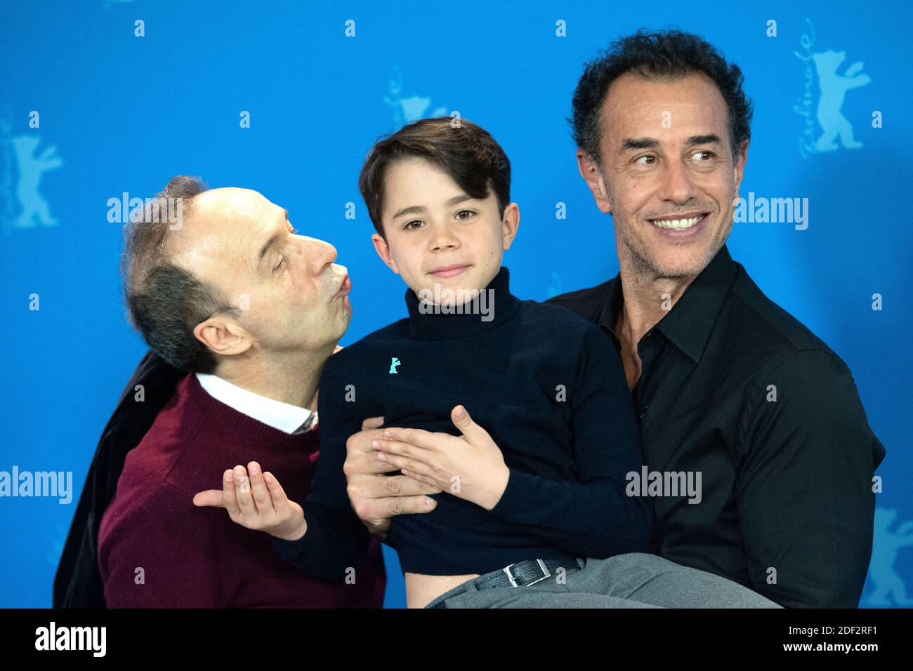 Roberto Benigni, Federico Lelapi and Matteo Garrone attending the ...