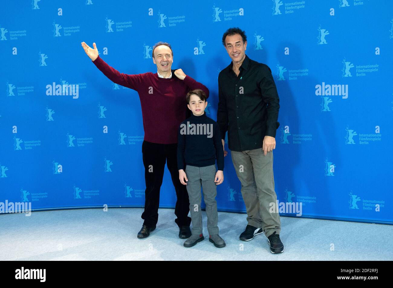 Roberto Benigni, Federico Lelapi and Matteo Garrone attending the ...