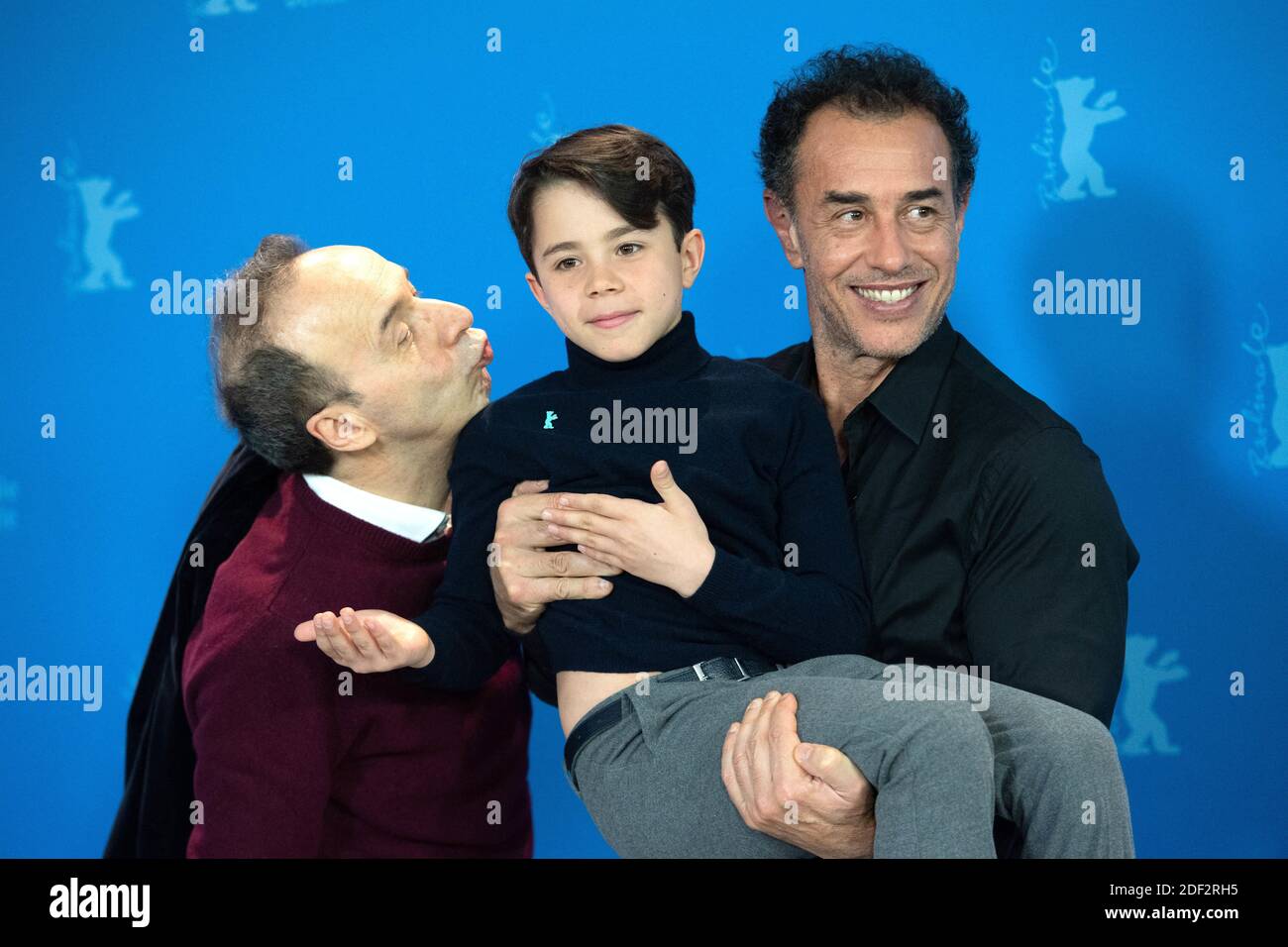 Roberto Benigni, Federico Lelapi and Matteo Garrone attending the ...