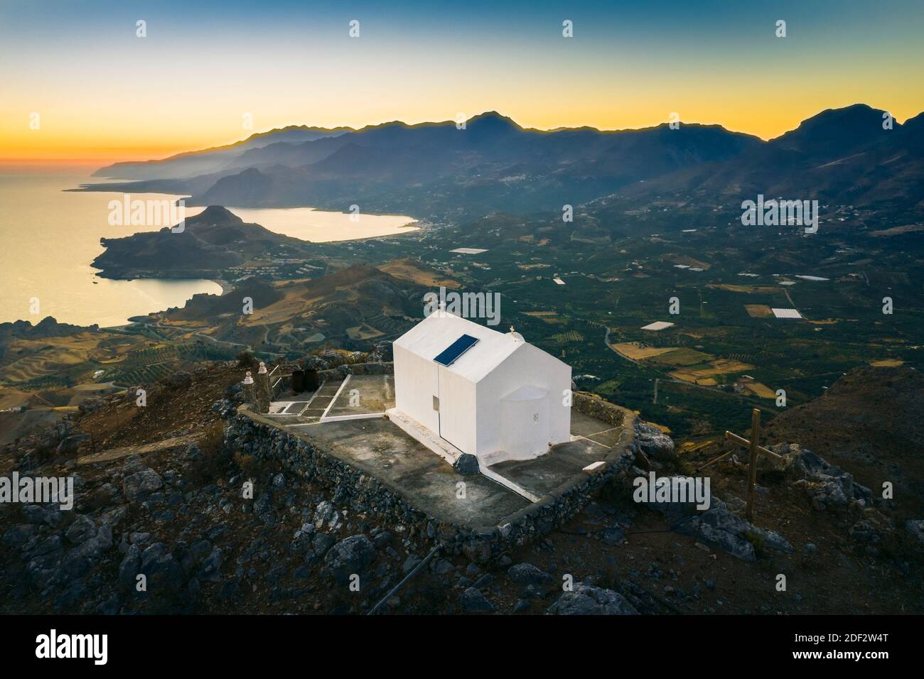 Ekklisia Timios Stavros Chapel near Gianniou at Crete, Greece Stock ...