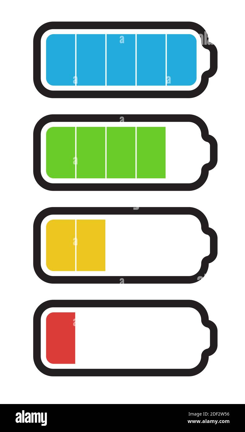 Battery percent charge icon Cut Out Stock Images & Pictures - Alamy