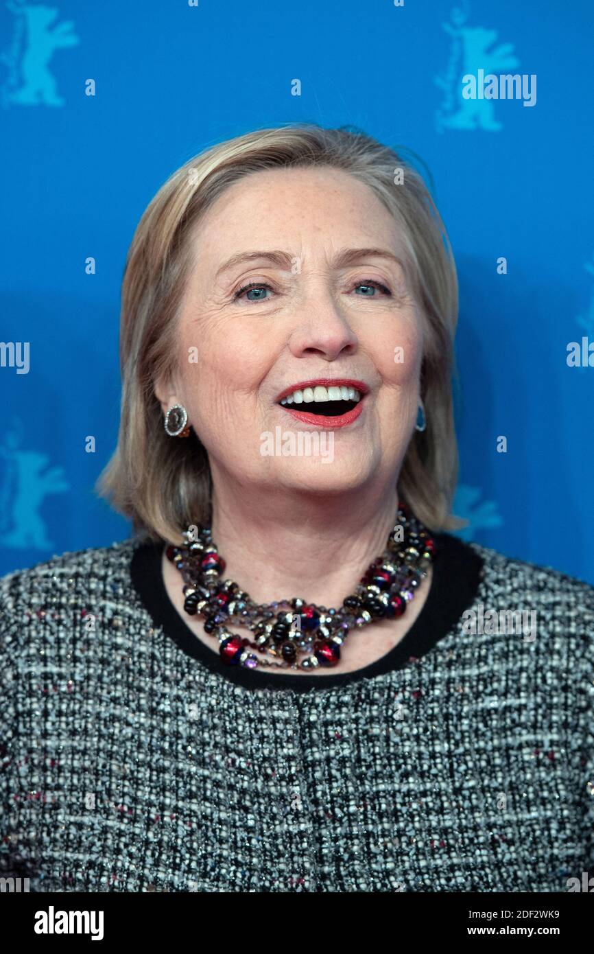 Former First Lady Hillary Rodham Clinton attending the Hillary Premiere ...