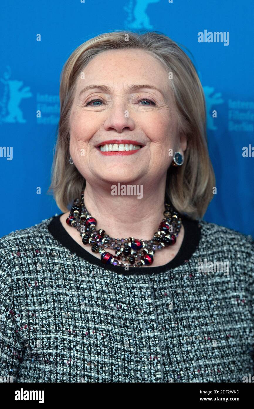 Former First Lady Hillary Rodham Clinton attending the Hillary Premiere ...