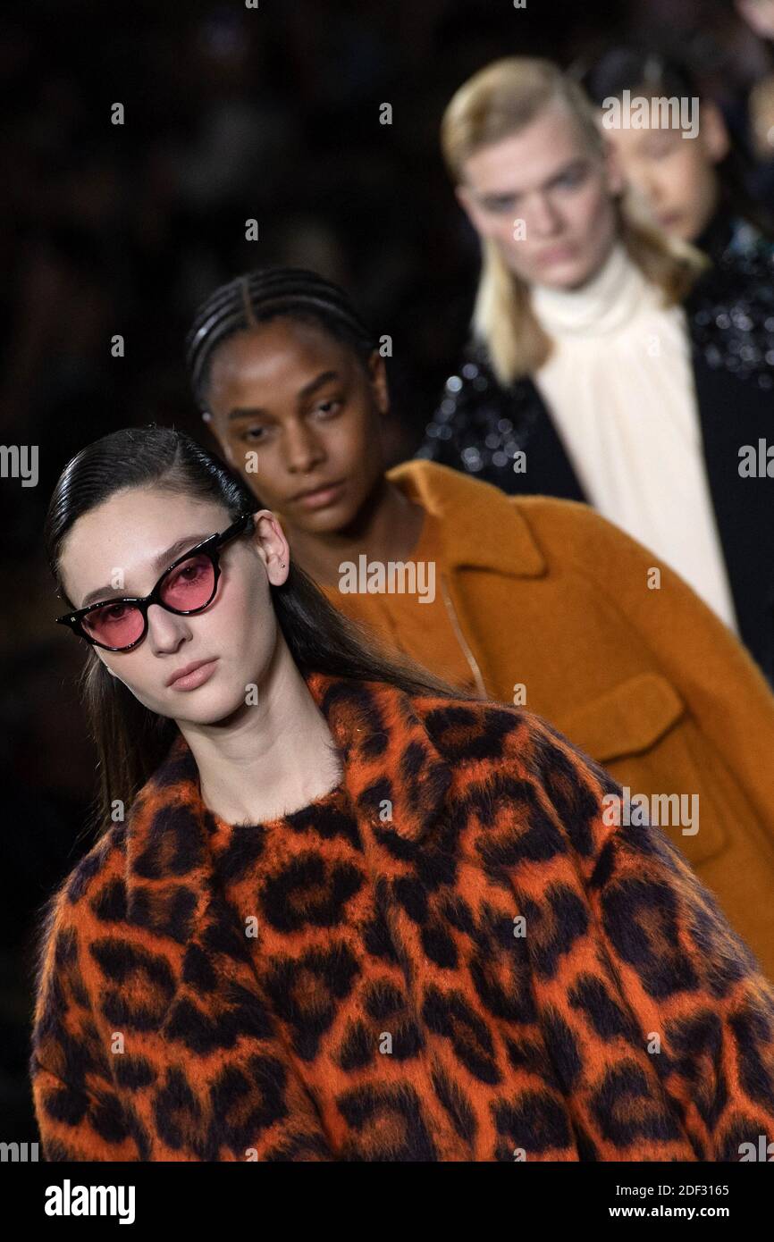 Models walk the runway during the Rochas show as part of the Paris ...
