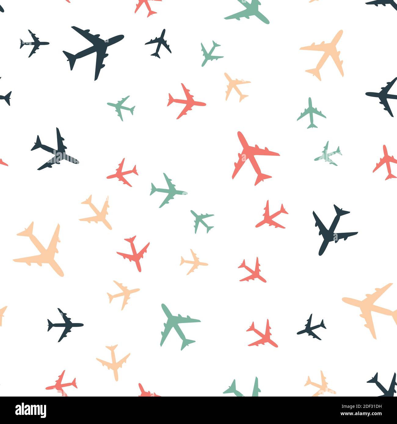 Airplane Seamless Pattern Background Illustration Stock Photo - Alamy
