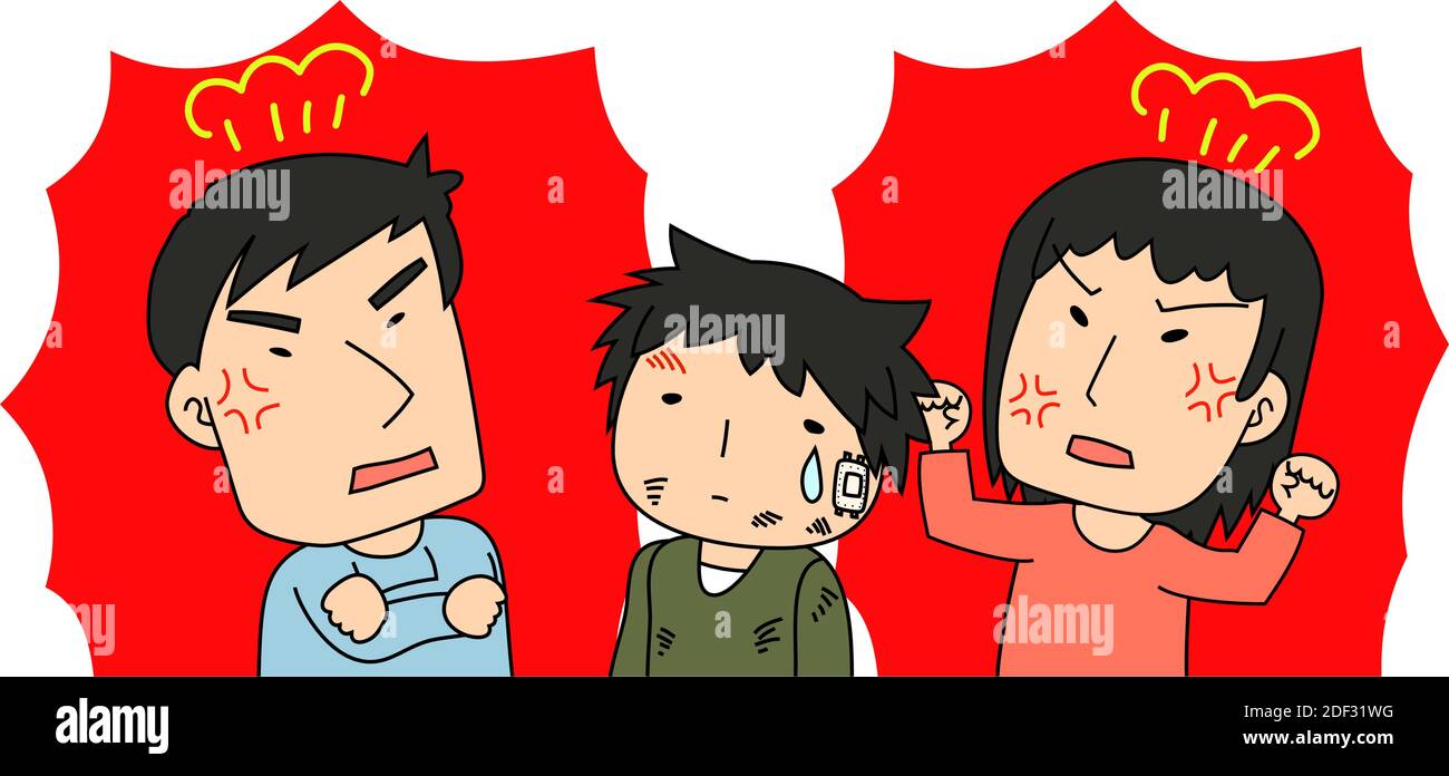 Child neglect parents Stock Vector Images - Alamy