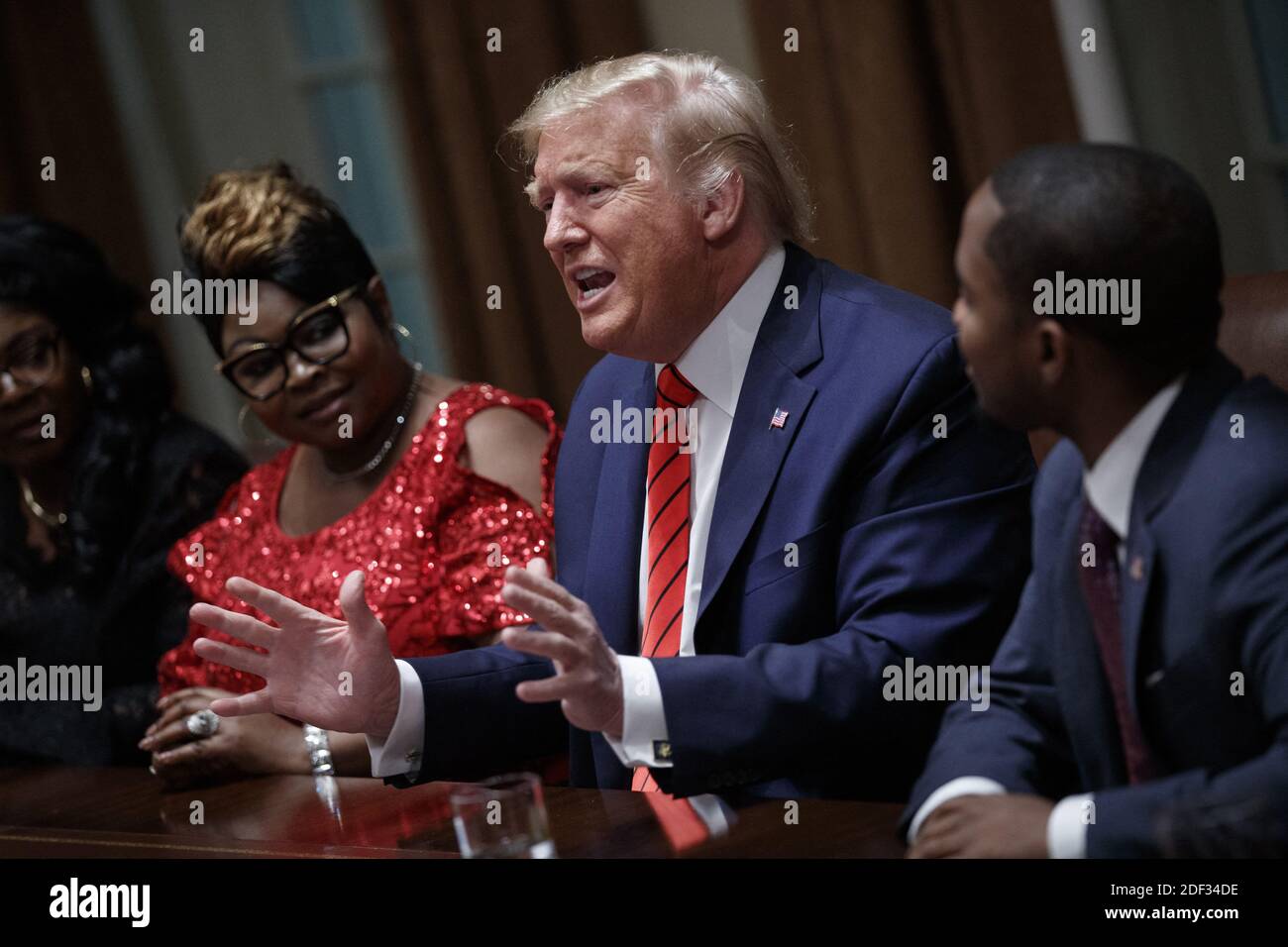 US President Donald J. Trump participates in a meeting with African ...