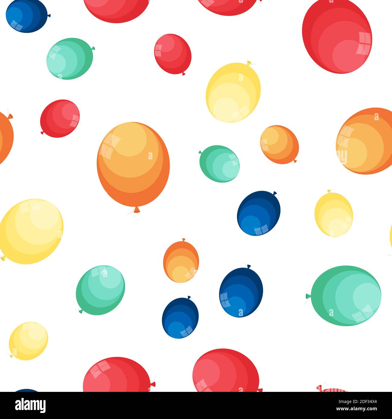 Balloon Seamless Pattern Background. Illustration Stock Photo - Alamy