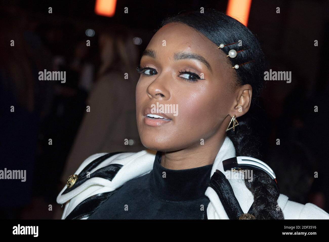 Janelle Monae attending the Balmain show as part of the Paris Fashion ...