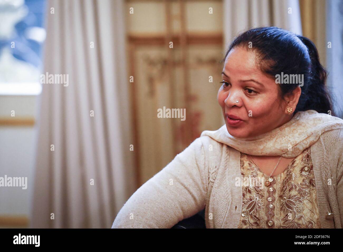 French President Emmanuel Macron meets Asia Bibi, a Pakistani Christian ...