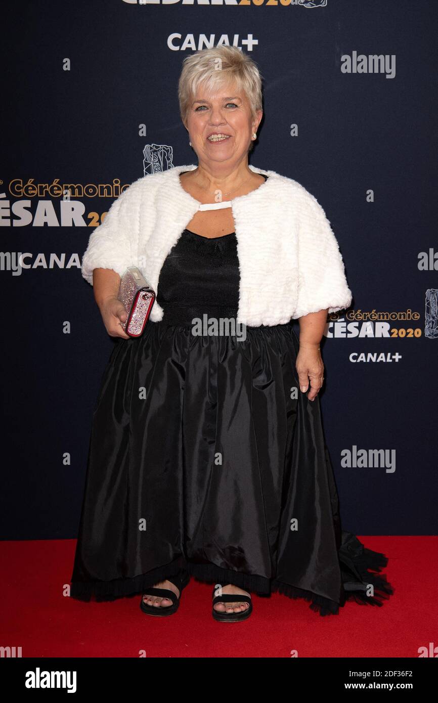Mimie Mathy poses on the Cesar Film Awards 2020 Ceremony red carpet for ...