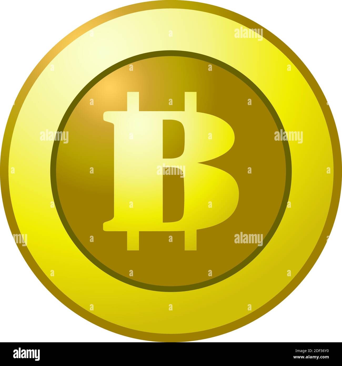 This is a illustration of One bitcoin medal Stock Vector Image & Art ...