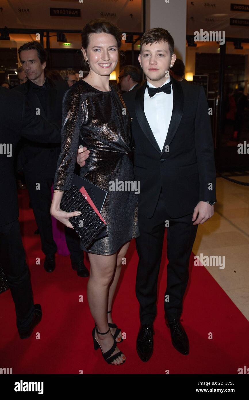 Anthony Bajon and guest attending the 45th Cesar Ceremony in Paris ...