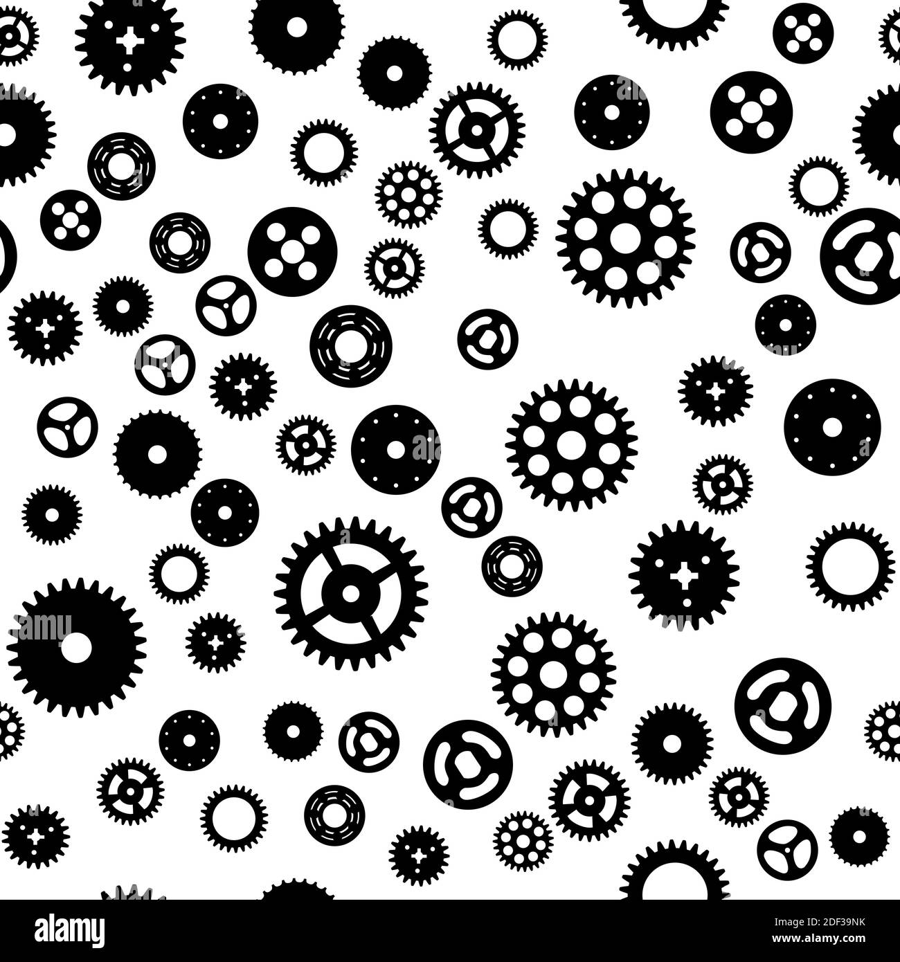 Abstract Wheel Gear Design Seamless Pattern Background. Illustration ...