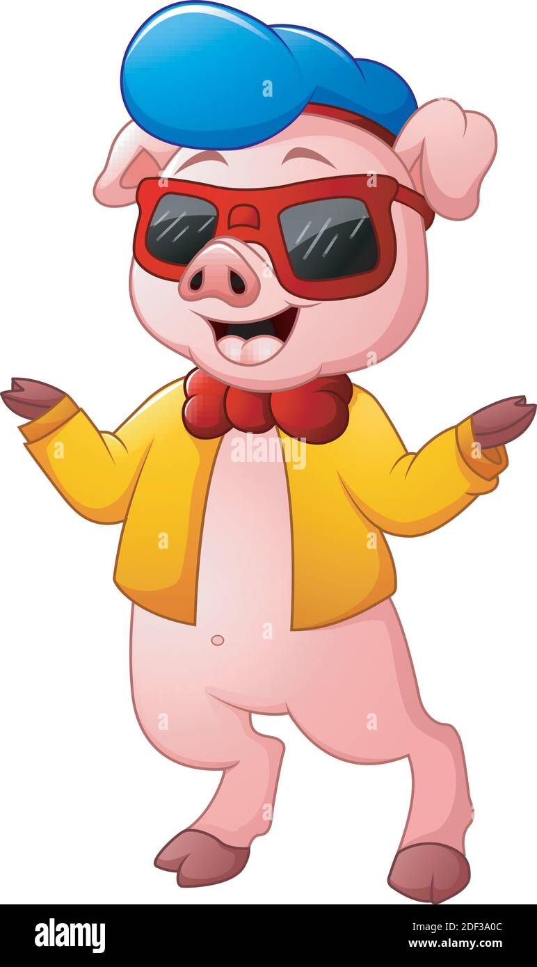 Cute pig cartoon Stock Vector Image & Art - Alamy