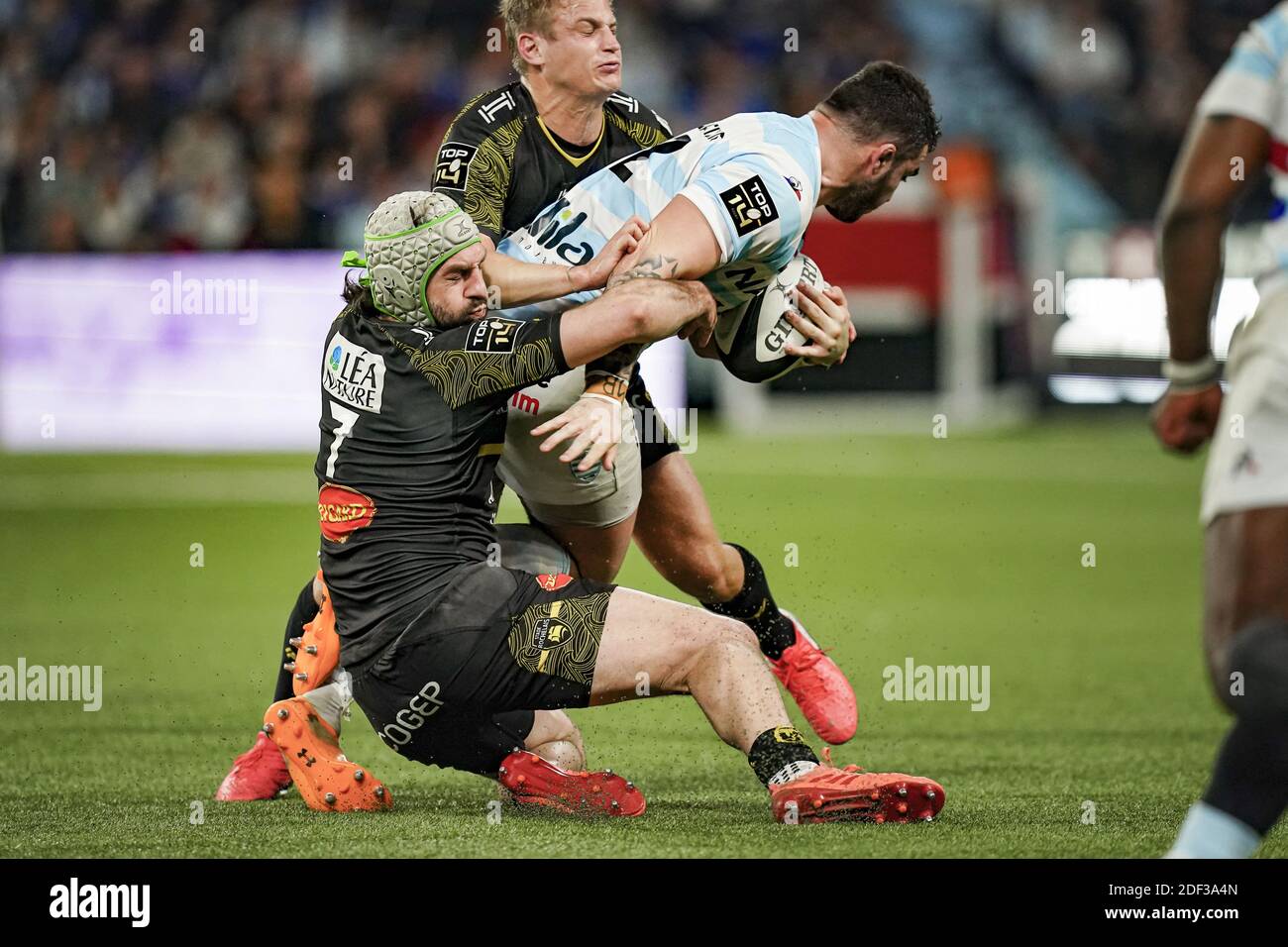 Teddy Baubigny (R92) during the rugby TOP 14 match between Racing 92 ...