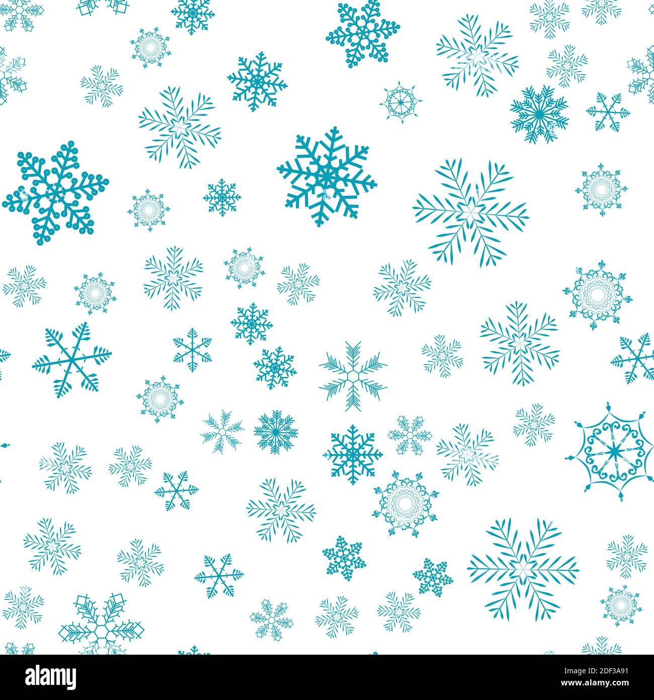 Abstract Winter Design Seamless Pattern Background with Snowflakes for ...