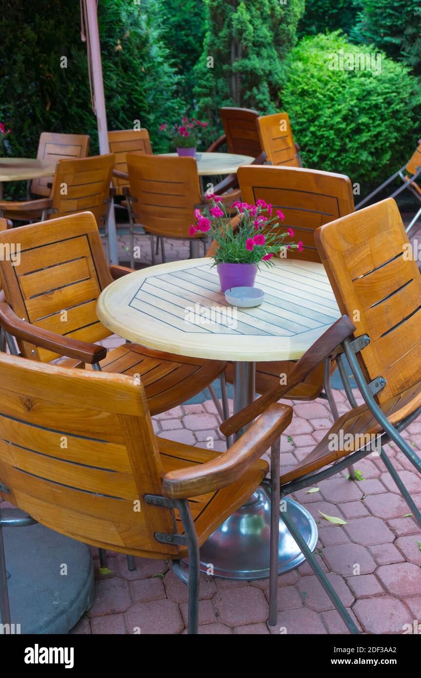 Vertical shot restaurant table hi-res stock photography and images - Alamy