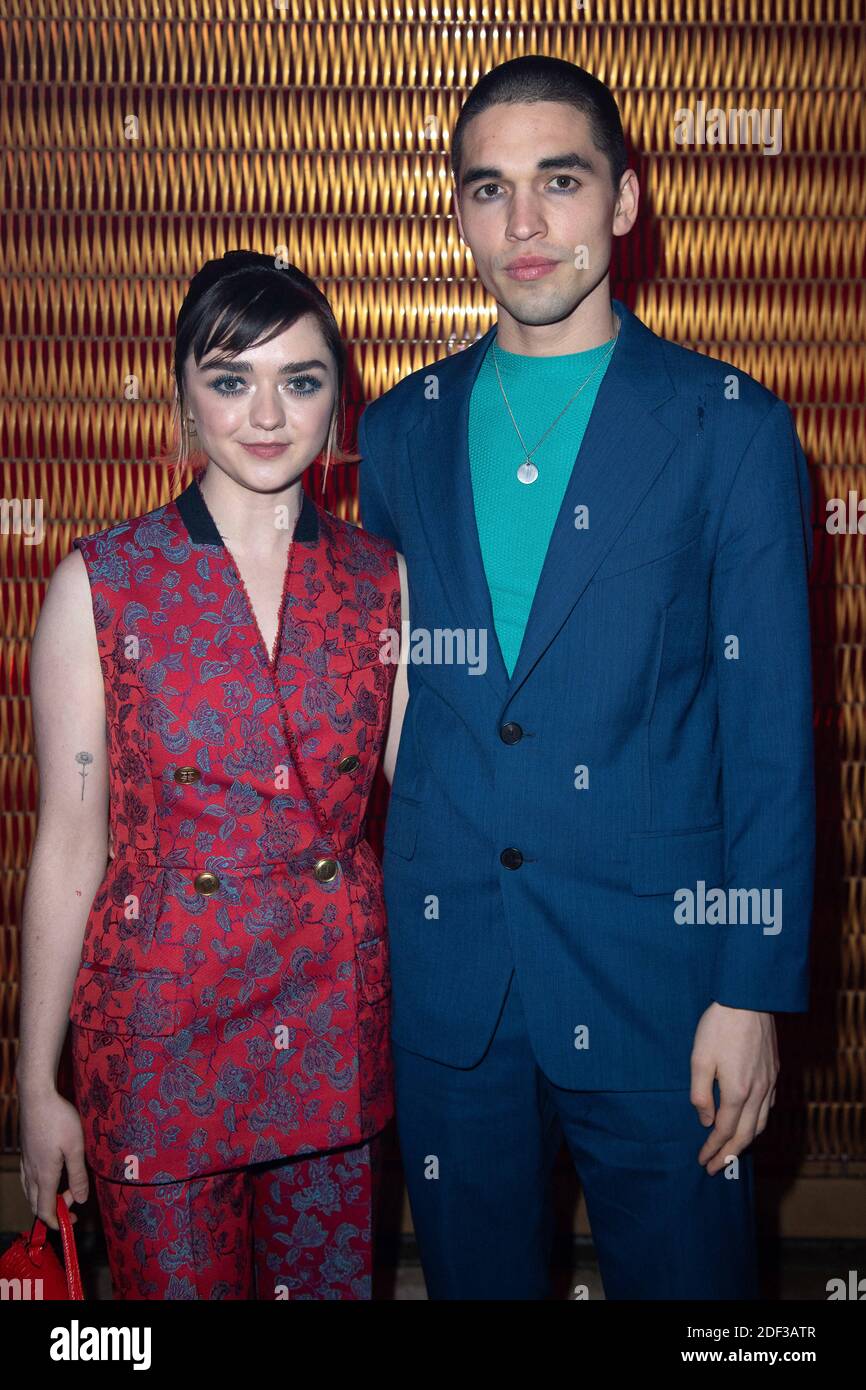 Maisie Williams and her boyfriend Reuben Selby attending the Givenchy ...