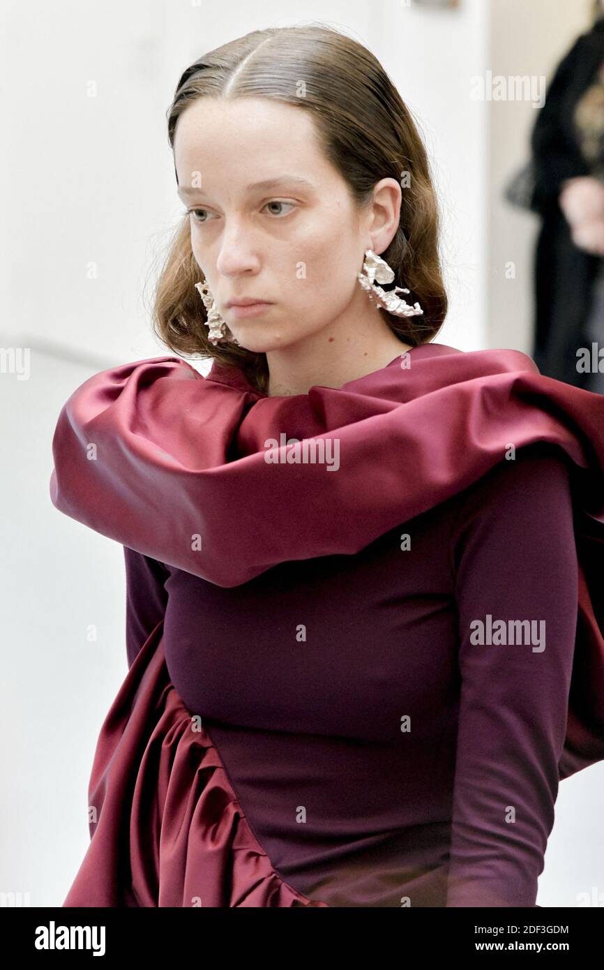 A model walks the runway for Arturo Oegero show as part of the Paris ...