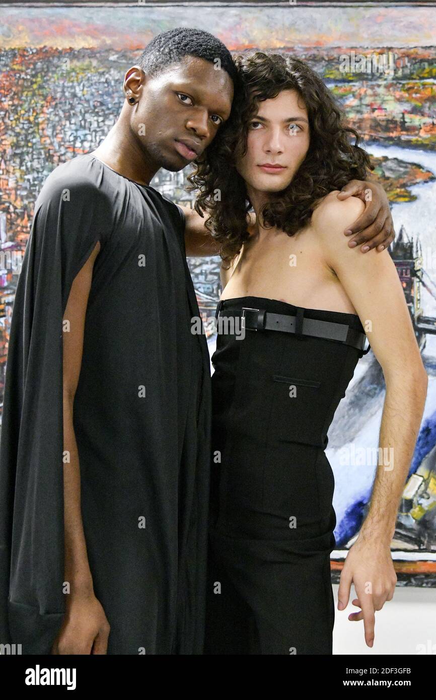 Backstage of Arturo Oegero show as part of the Paris Fashion Week ...