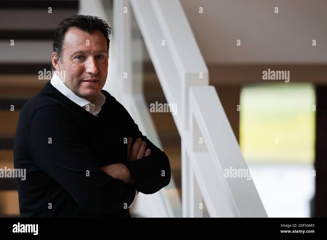 Former soccer player and selectionner, Marc Wilmots poses for a photo ...