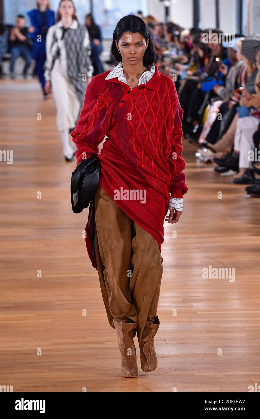 A model walks the runway during the Y/Project show as part of Paris ...