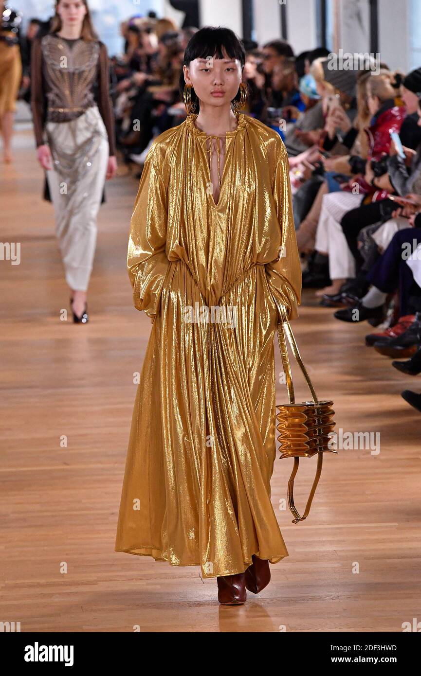 A model walks the runway during the Y/Project show as part of Paris ...