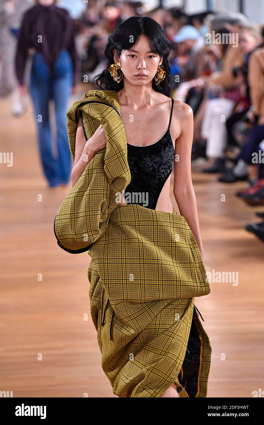 A model walks the runway during the Y/Project show as part of Paris ...