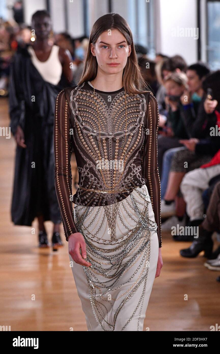 A model walks the runway during the Y/Project show as part of Paris ...