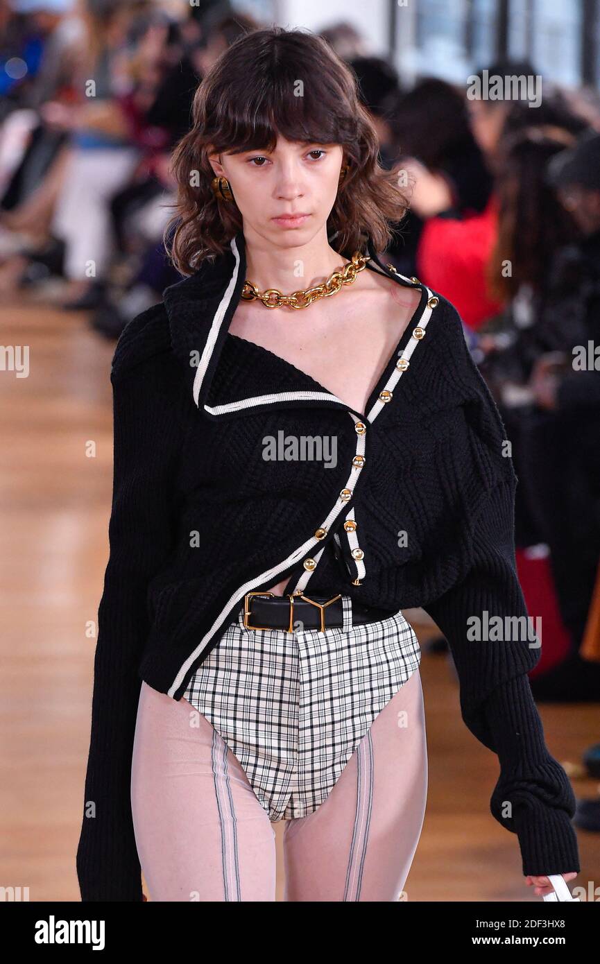 A model walks the runway during the Y/Project show as part of Paris ...