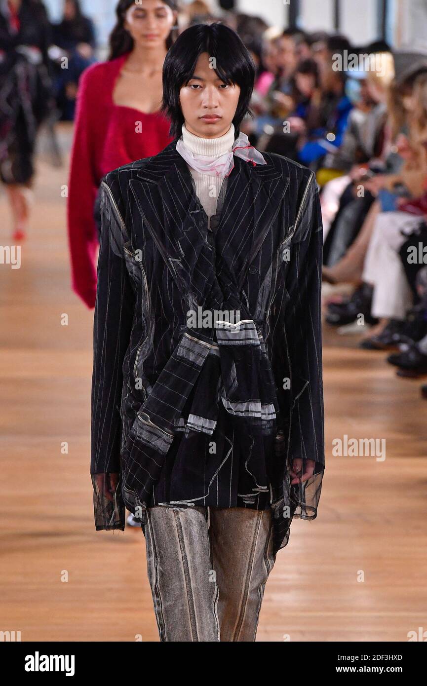 A model walks the runway during the Y/Project show as part of Paris ...