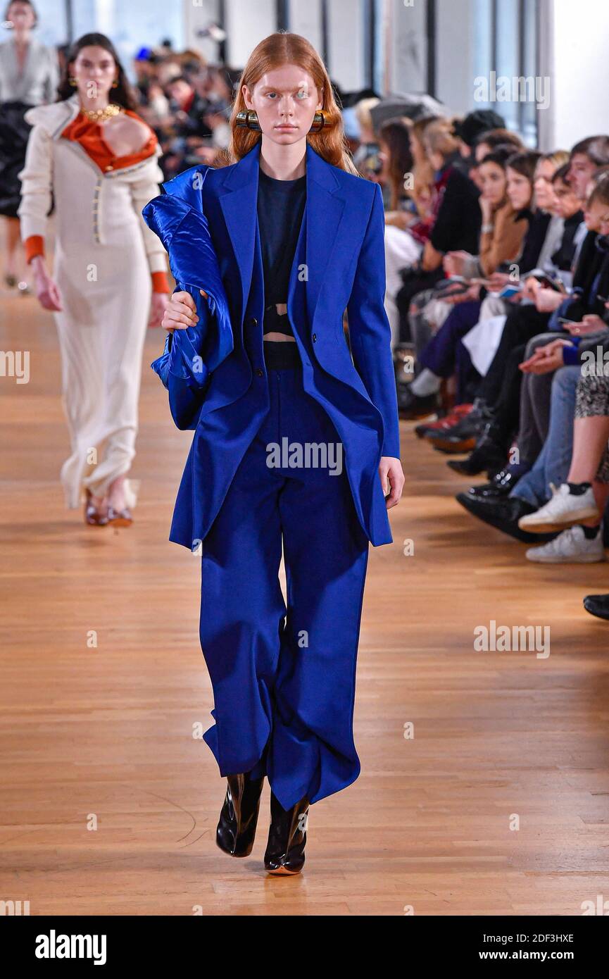A model walks the runway during the Y/Project show as part of Paris ...