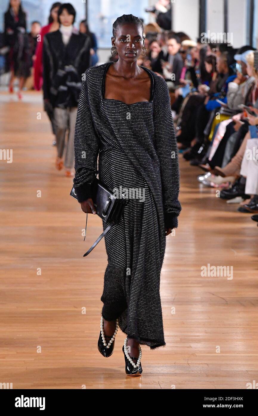 A model walks the runway during the Y/Project show as part of Paris ...